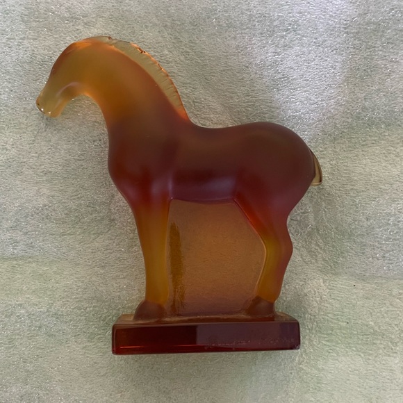 Lalique | Other | Lalique Crystal Tang Amber Horse | Poshmark